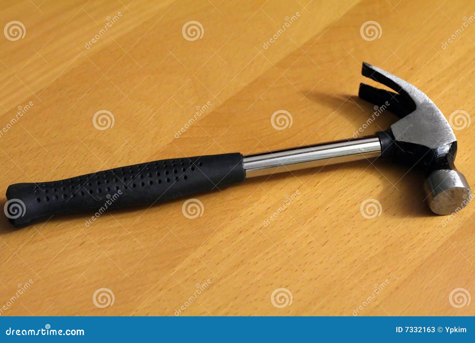 Hammer on wood stock image. Image of contruction, build - 7332163