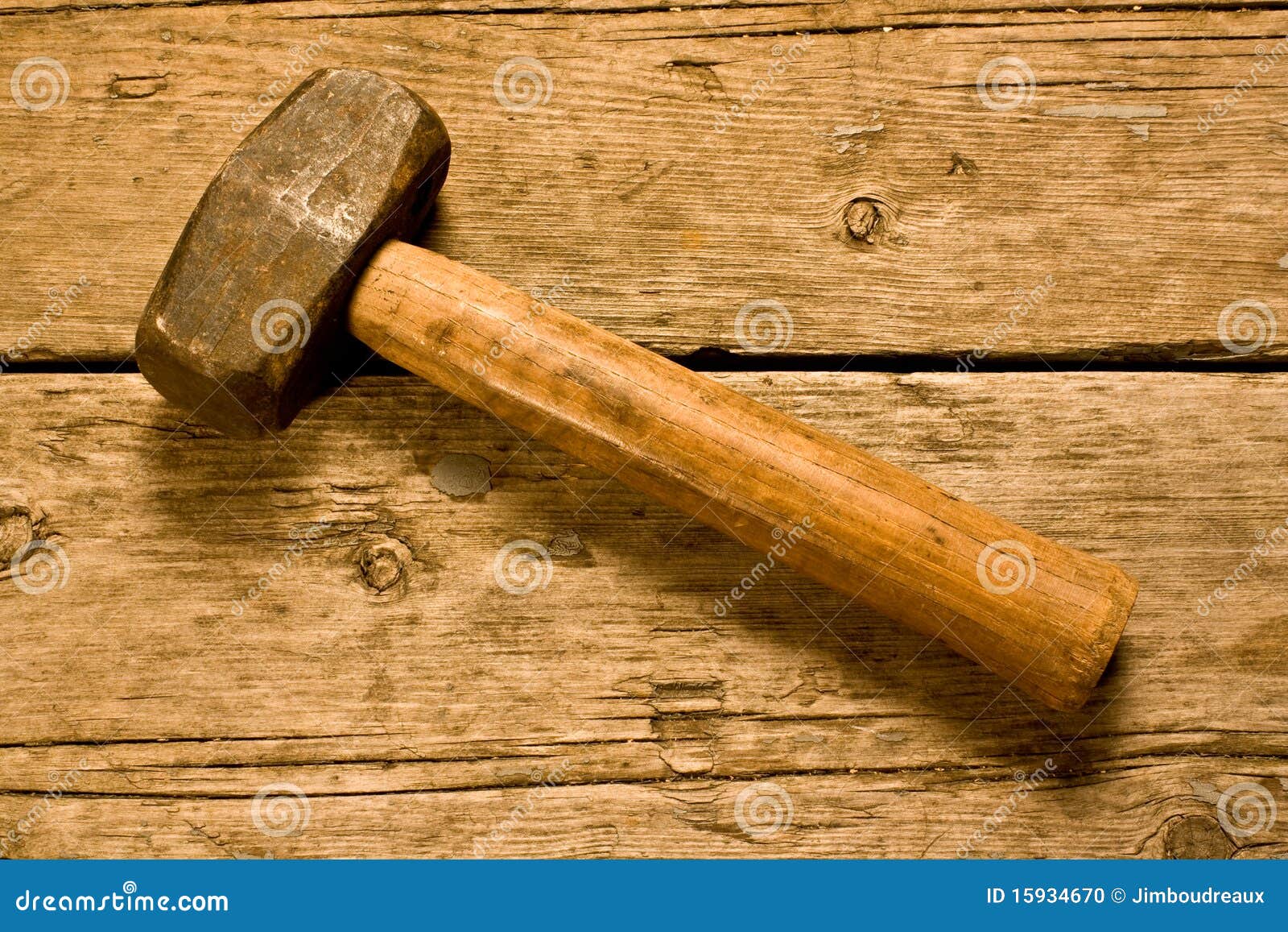 Hammer on a workbench stock photo. Image of wood, repair - 15934670