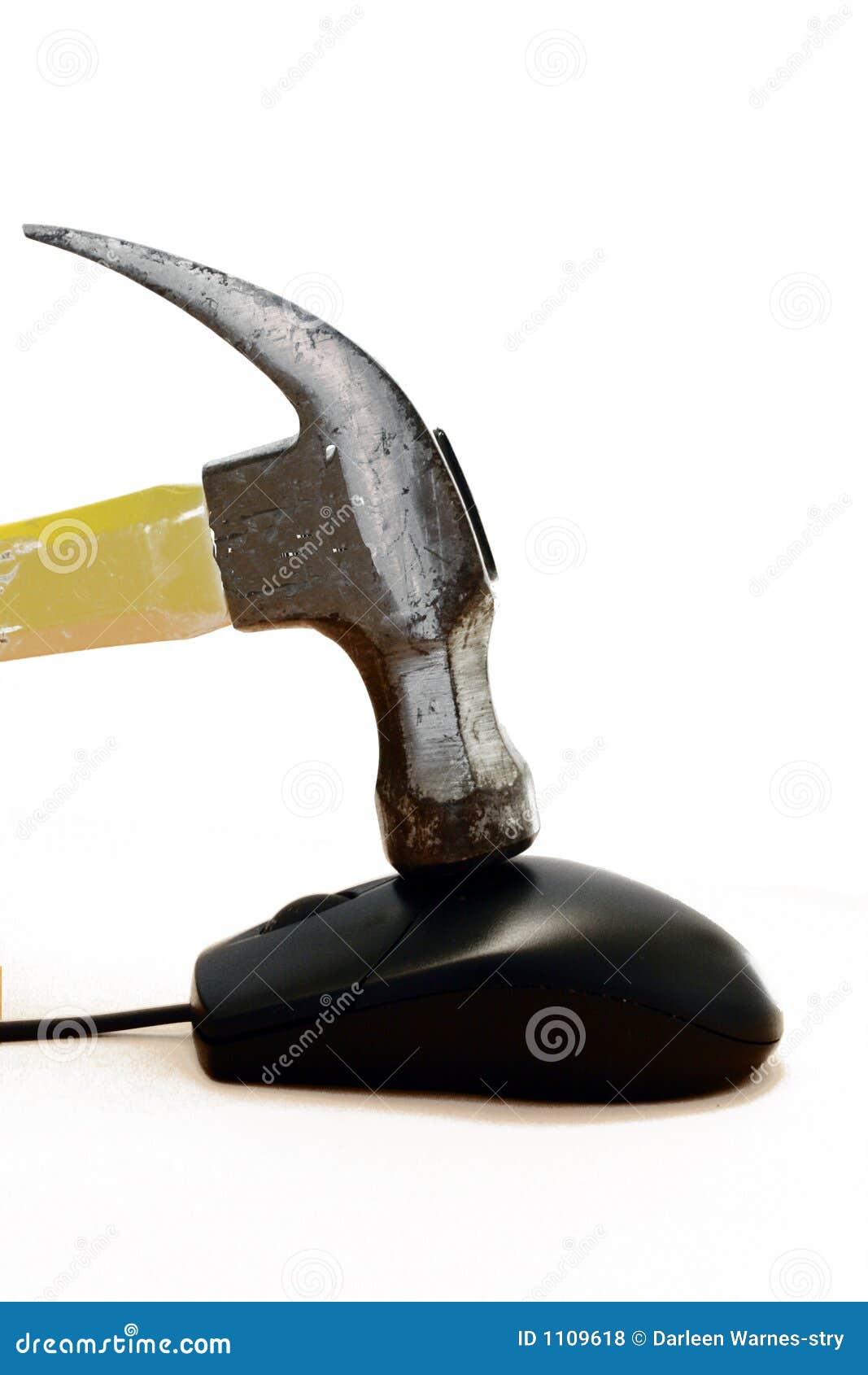 Hammered Mouse stock photo. Image of missed, slam, hammer - 1109618