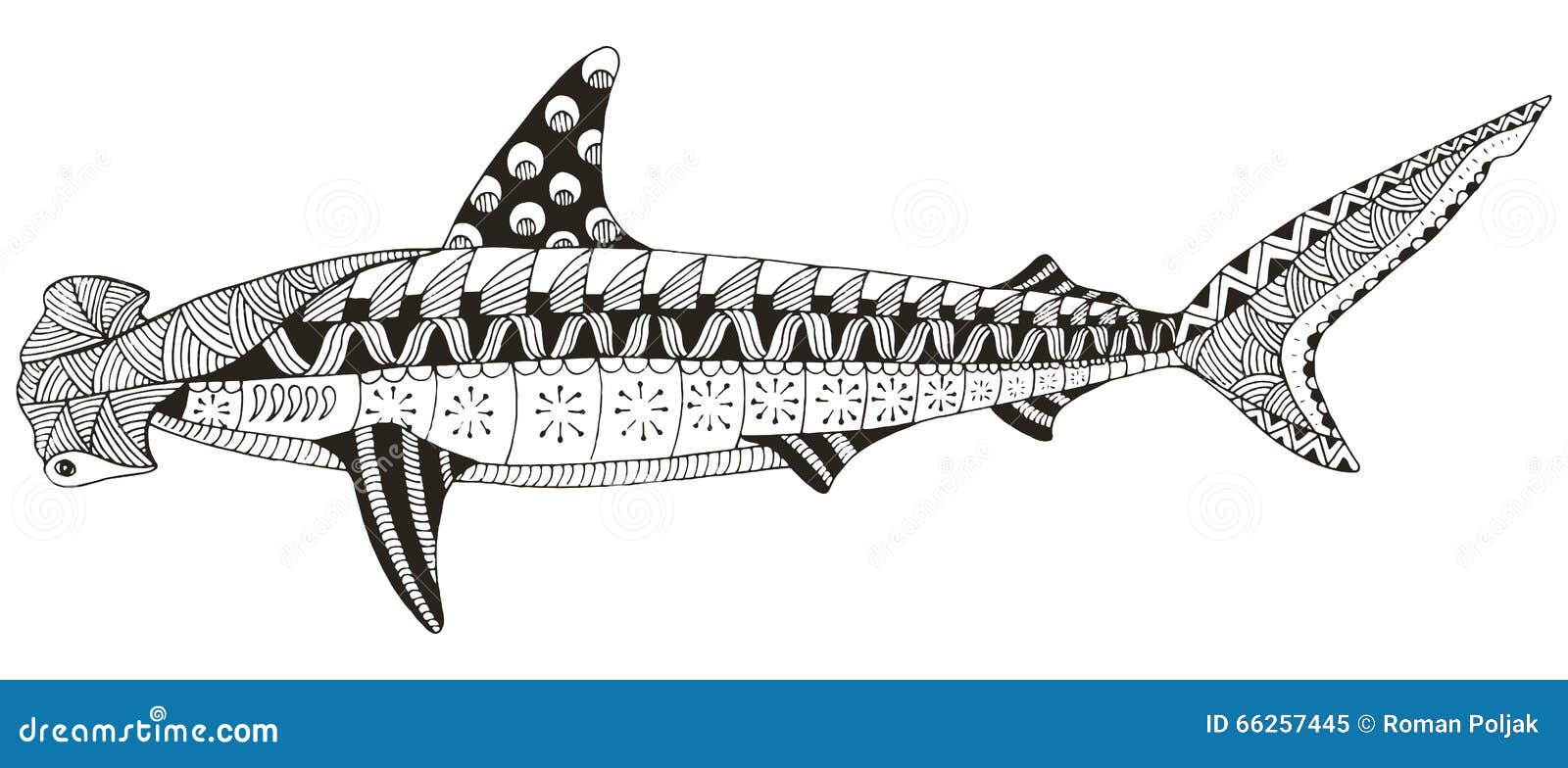 Hammerhead Shark Zentangle Stylized, Vector, Illustration, Pattern ... Hammerhead Shark Zentangle Stylized, Vector, Illustration, Pattern ...