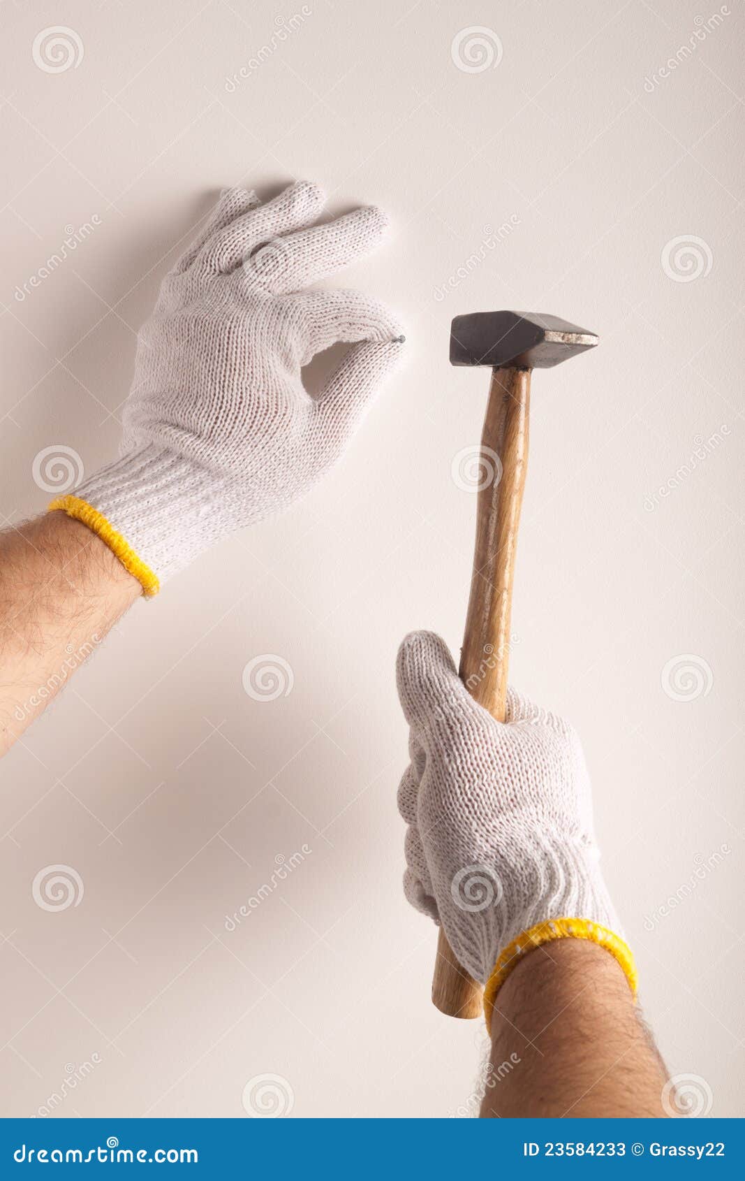 Hammering stock image. Image of improvement, nailing - 23584233