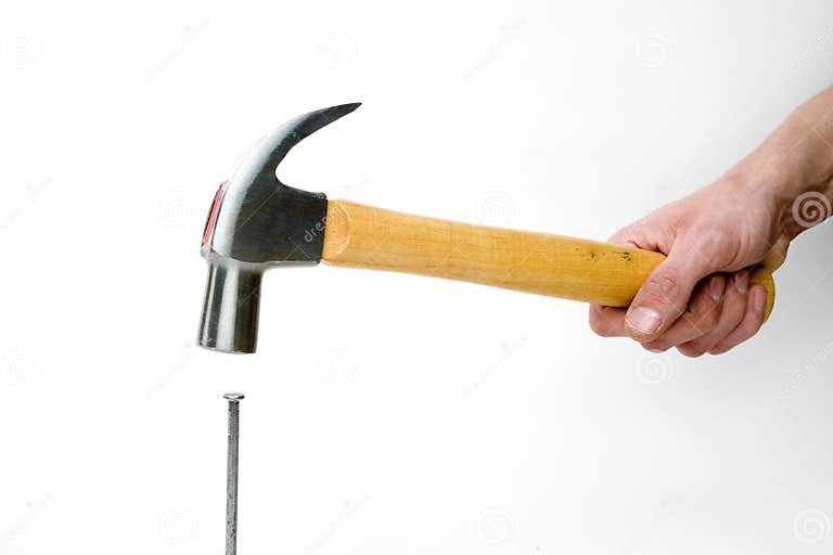 Hammering stock image. Image of handyman, crush, flatten - 672211