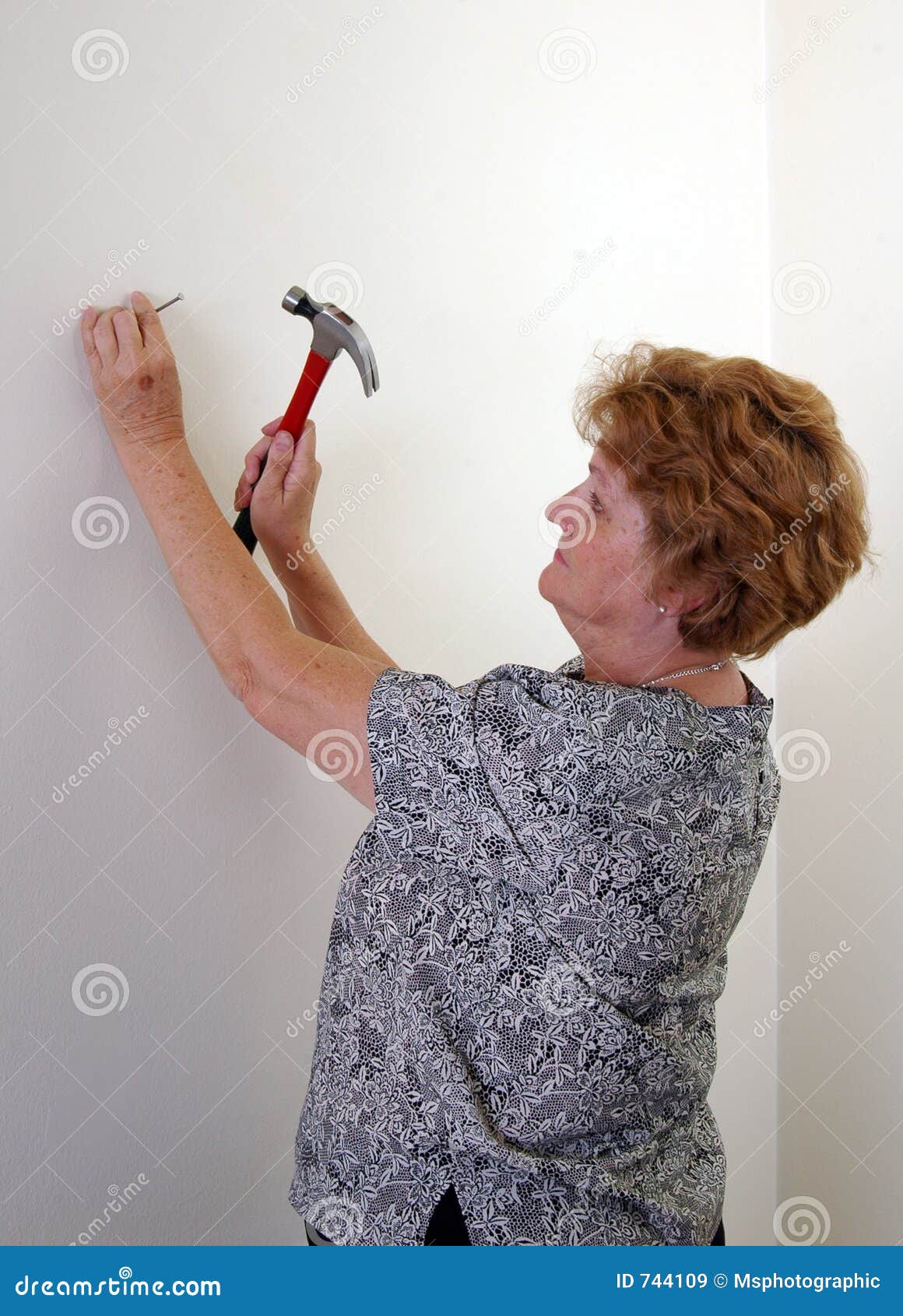 Hammering stock image. Image of nail, house, hammer, build - 744109
