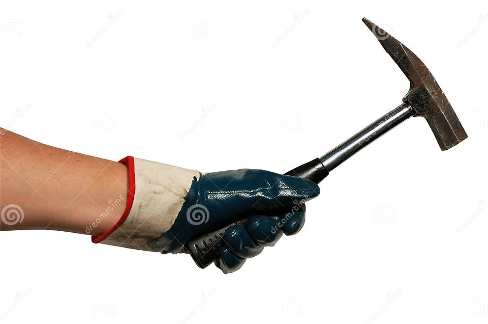 Hammering Hand stock photo. Image of carpentry, hammer - 2192396