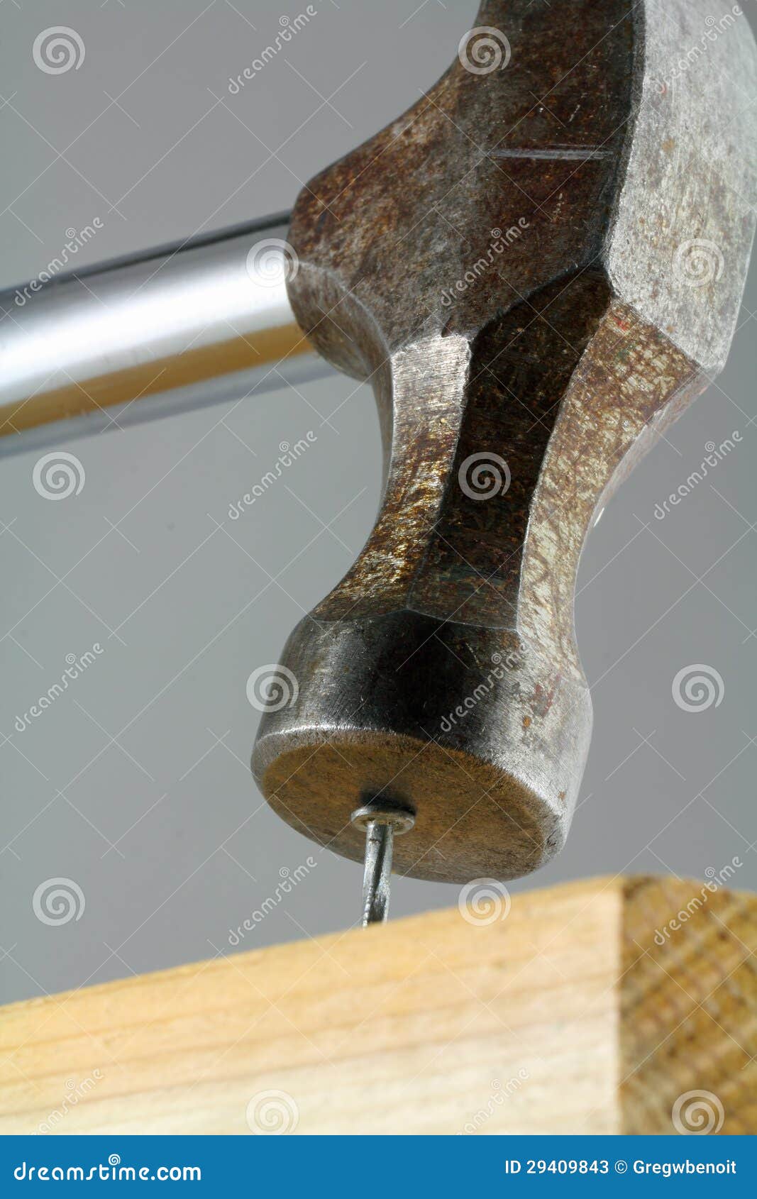 Hammering Nail stock image. Image of build, pounding - 29409843