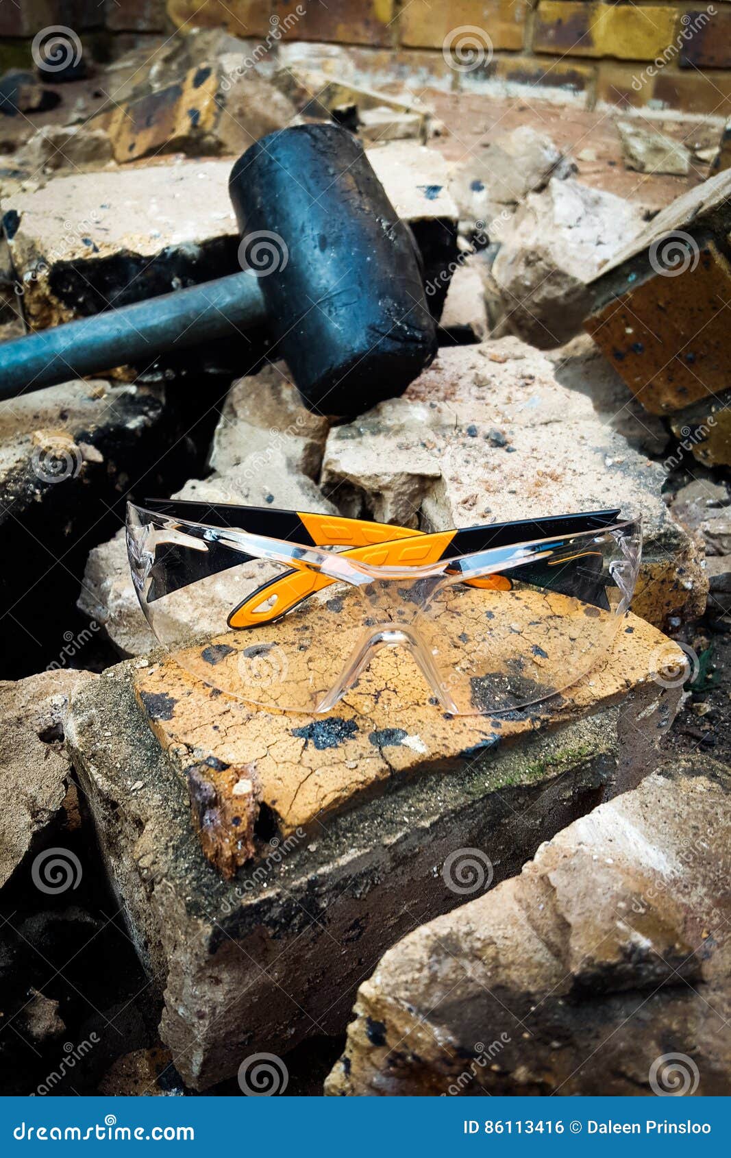 Hammers and Goggle Construction Stock Photo - Image of build, hammers ...