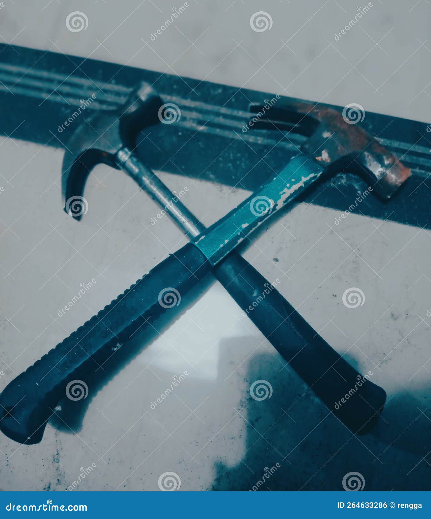 2 Hammers that are Not Facing Each Other Stock Photo - Image of hammers ...