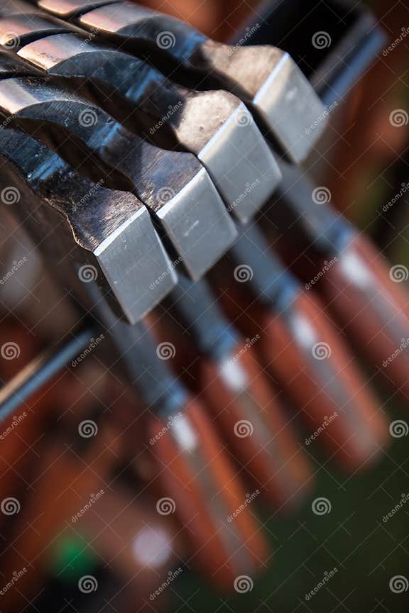 Hammers in the store stock image. Image of constructions - 45515323