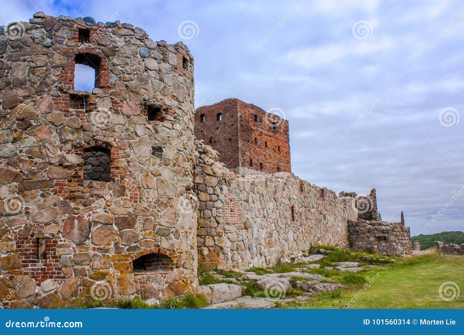 Hammershus editorial stock image. Image of ruins, castle - 101560314