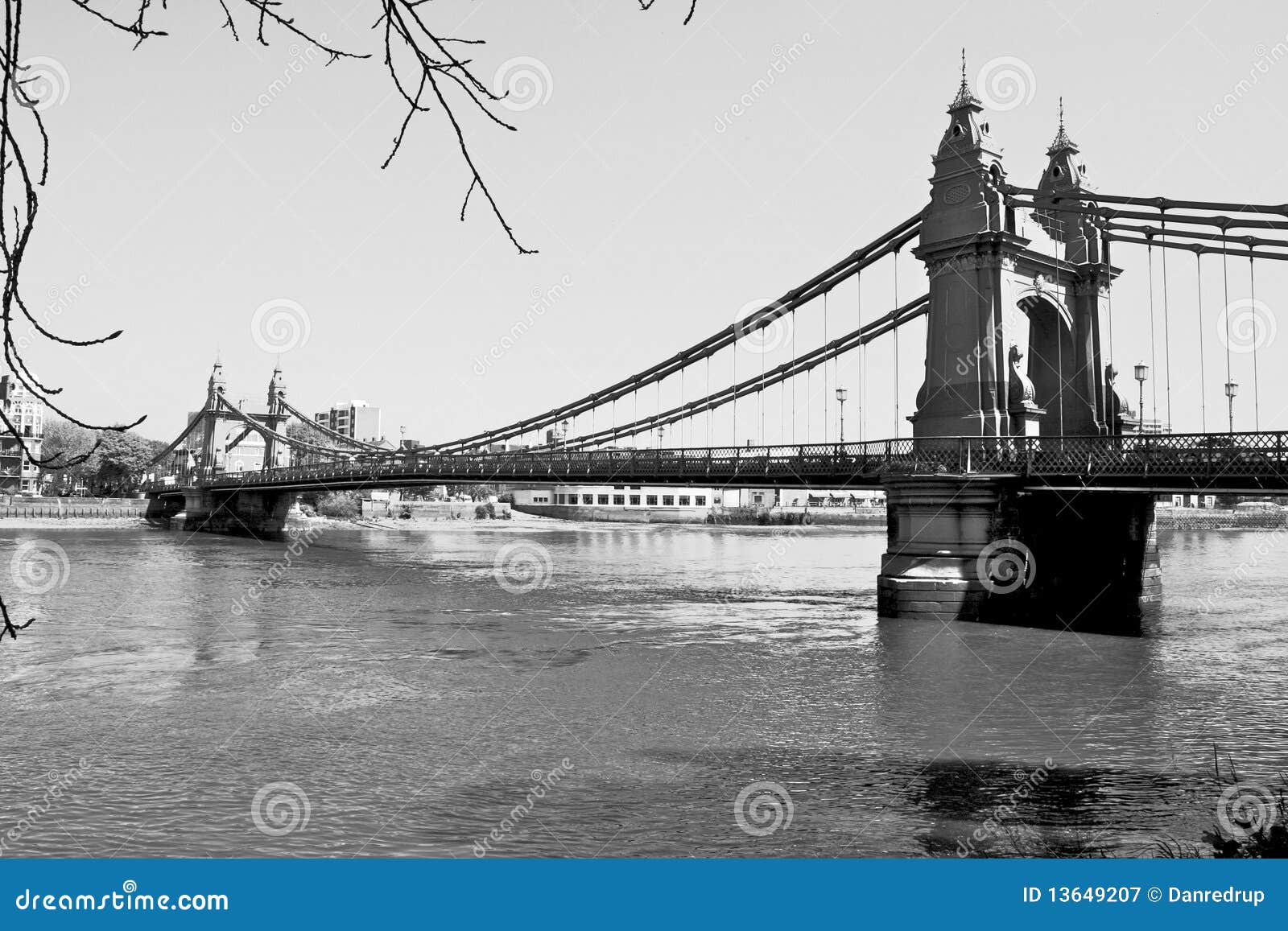 Hammersmith Bridge stock image. Image of bridges, william - 13649207