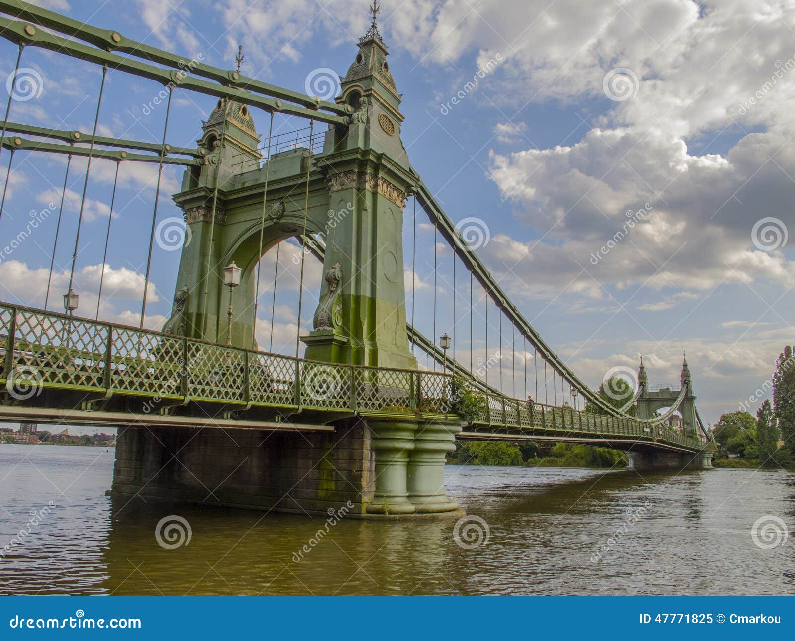 Hammersmith bridge stock image. Image of west, pole, hammersmith - 47771825