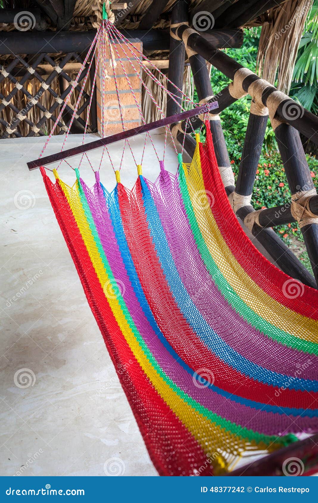 Hammock stock photo. Image of leisure, tranquil, colorful - 48377242