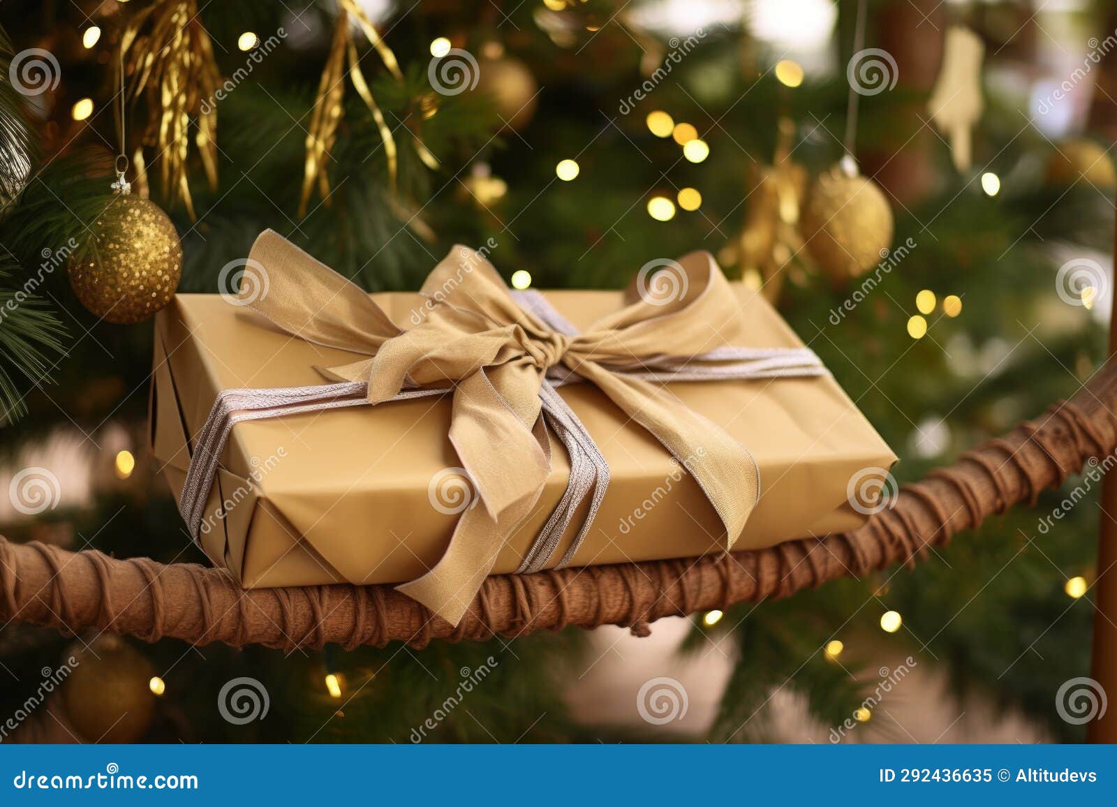 A Hammock Filled with Wrapped Gift Boxes Stock Image - Image of ...
