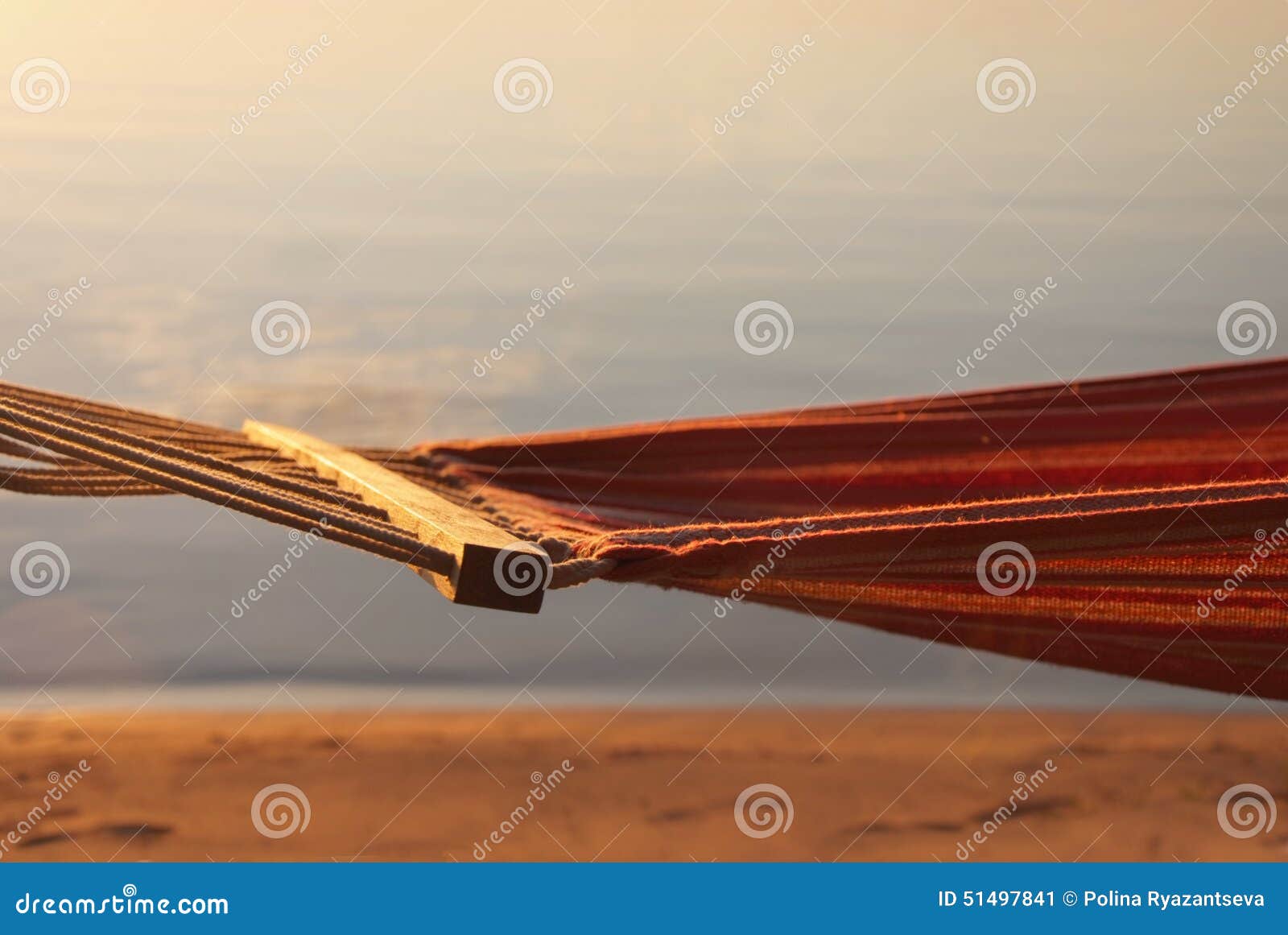 Hammock in front of sunset stock image. Image of leisure - 51497841