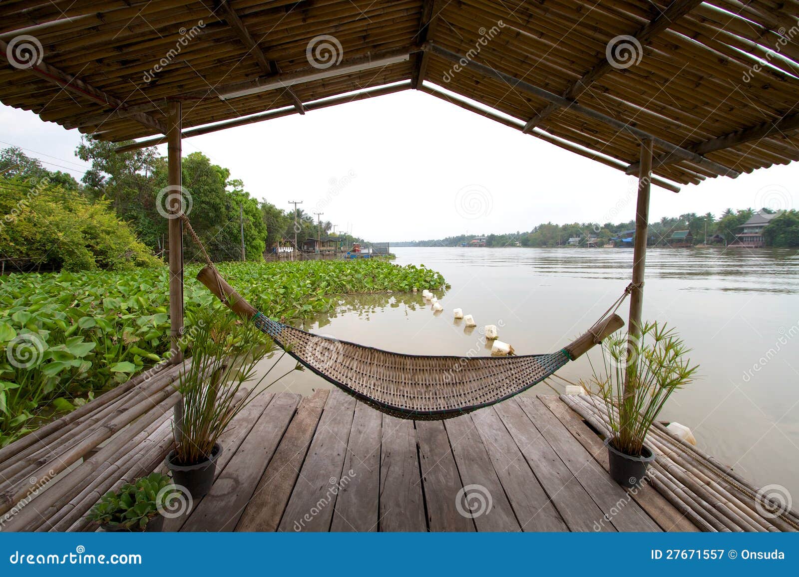Hammock beside river stock image. Image of sunlight, hammock - 27671557
