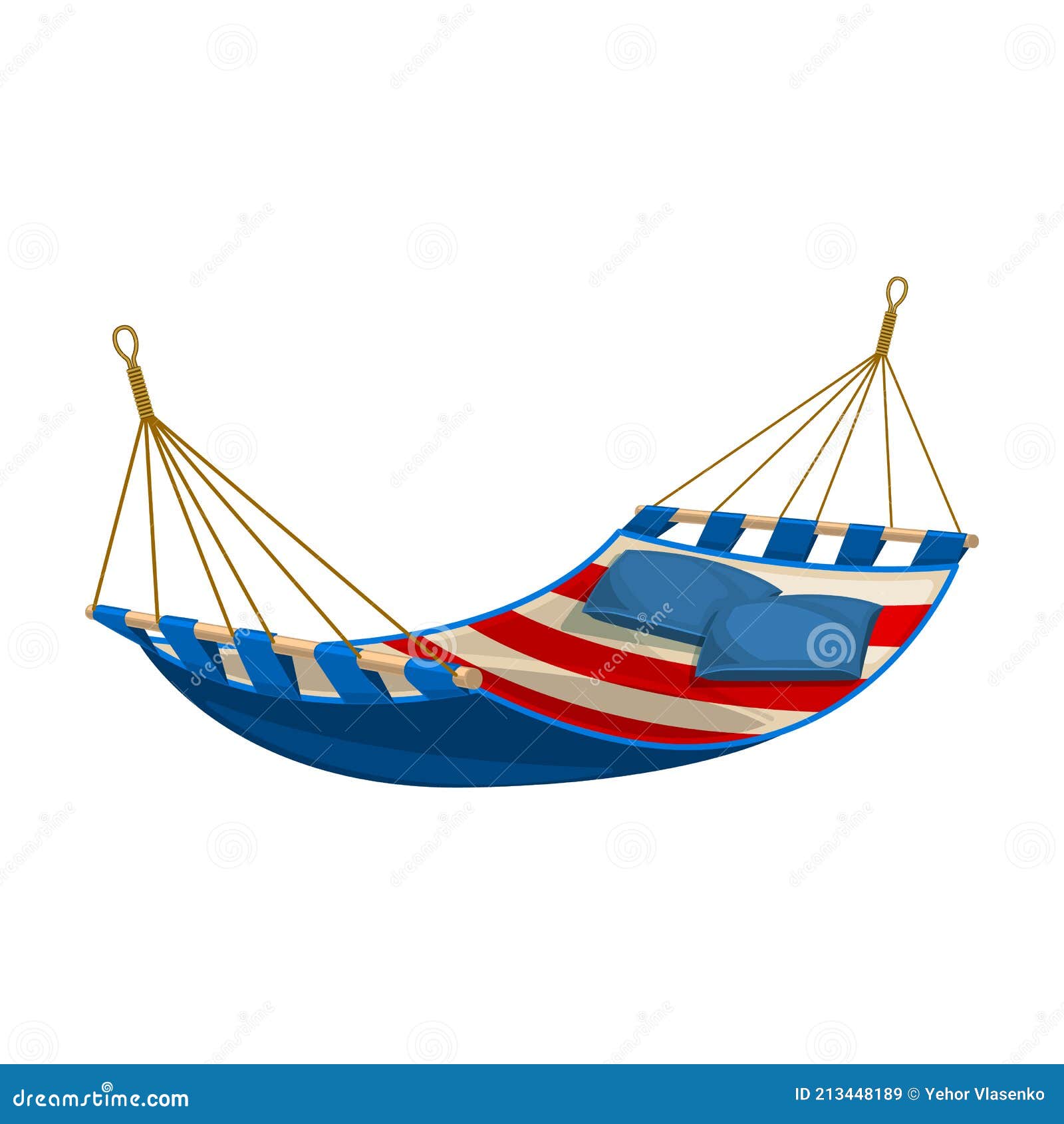 Hammock Vector Iconcartoon Vectorpictogram Geïsoleerd Op Witte ...