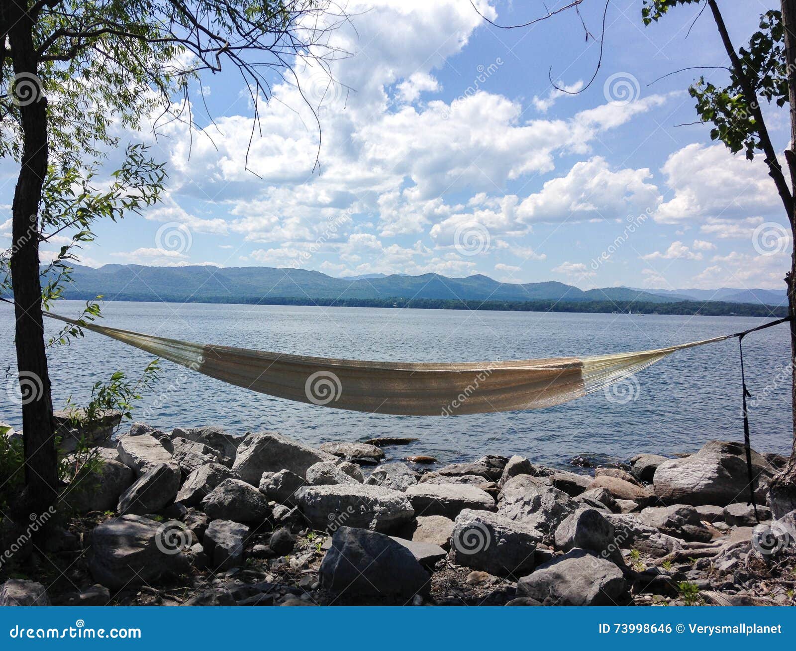 Hammock with the view stock photo. Image of hammock, outdoor - 73998646