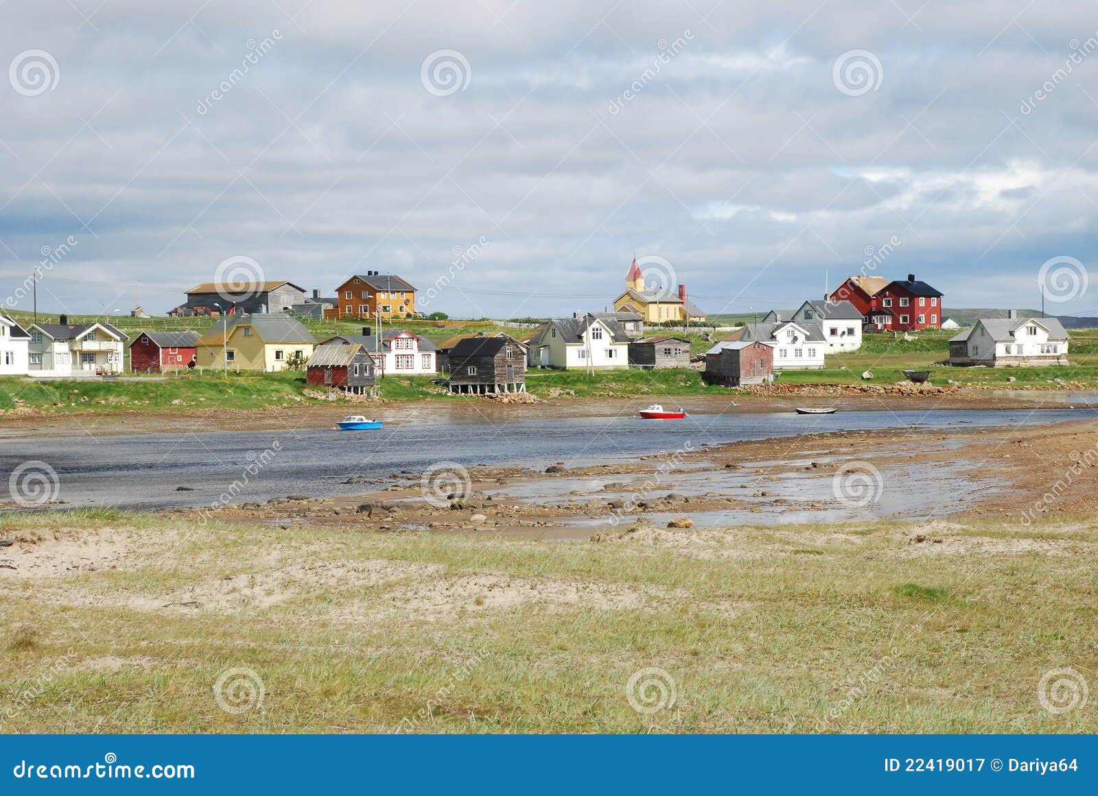 Hamningberg in Finnmark, Eind Van Europa Stock Afbeelding - Image of ...
