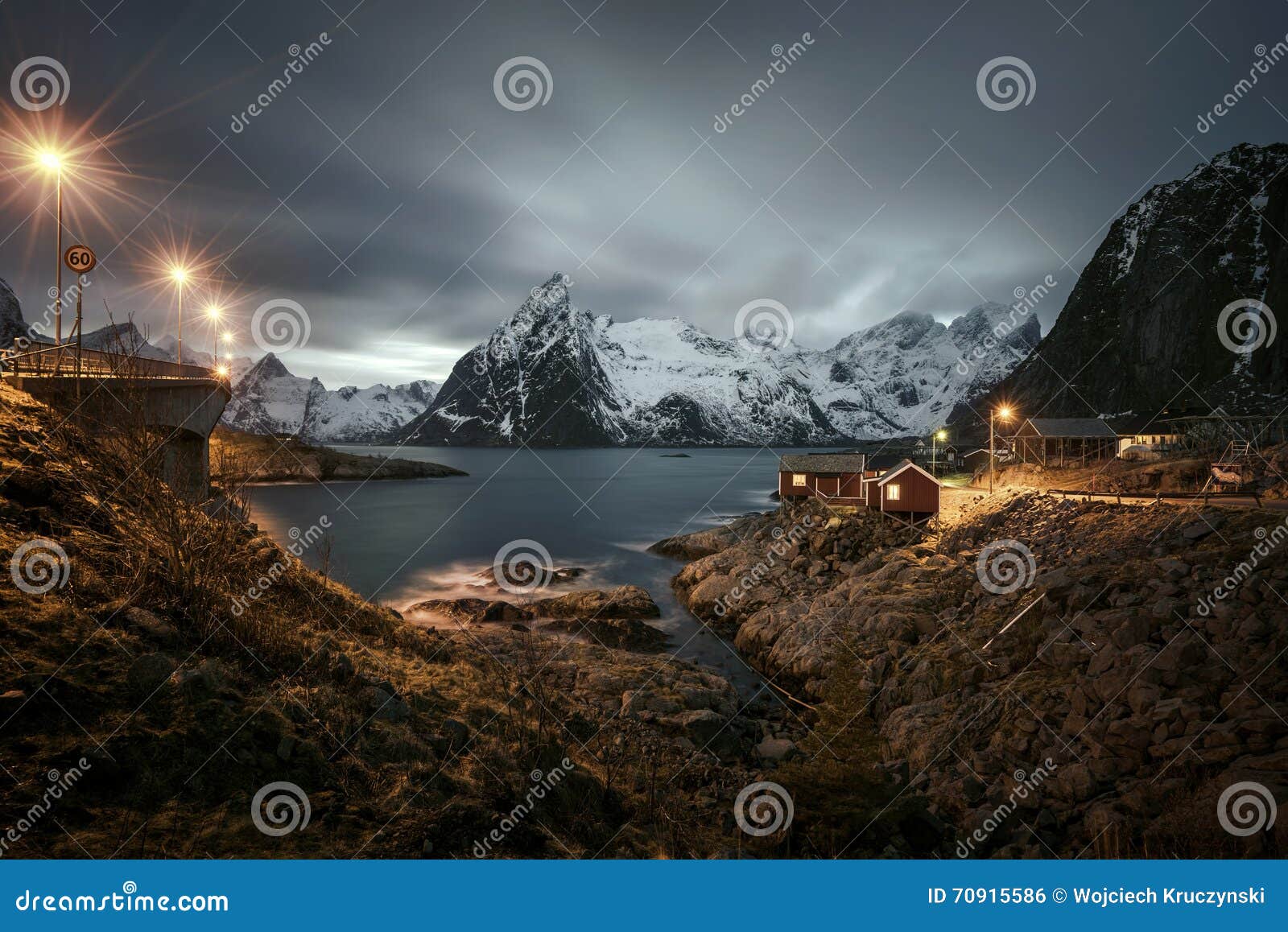 Hamnoy bridge stock photo. Image of lofoten, outdoors - 70915586