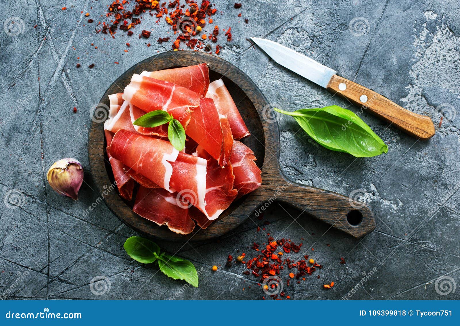 Hamon stock photo. Image of pepper, food, gourmet, appetizer - 109399818