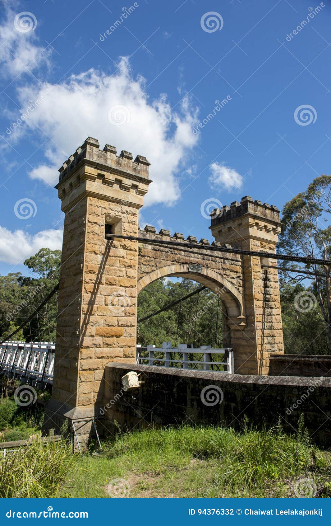 Hampden Bridge Kangaroo Valley Stock Photo - Image of trees, suspension ...