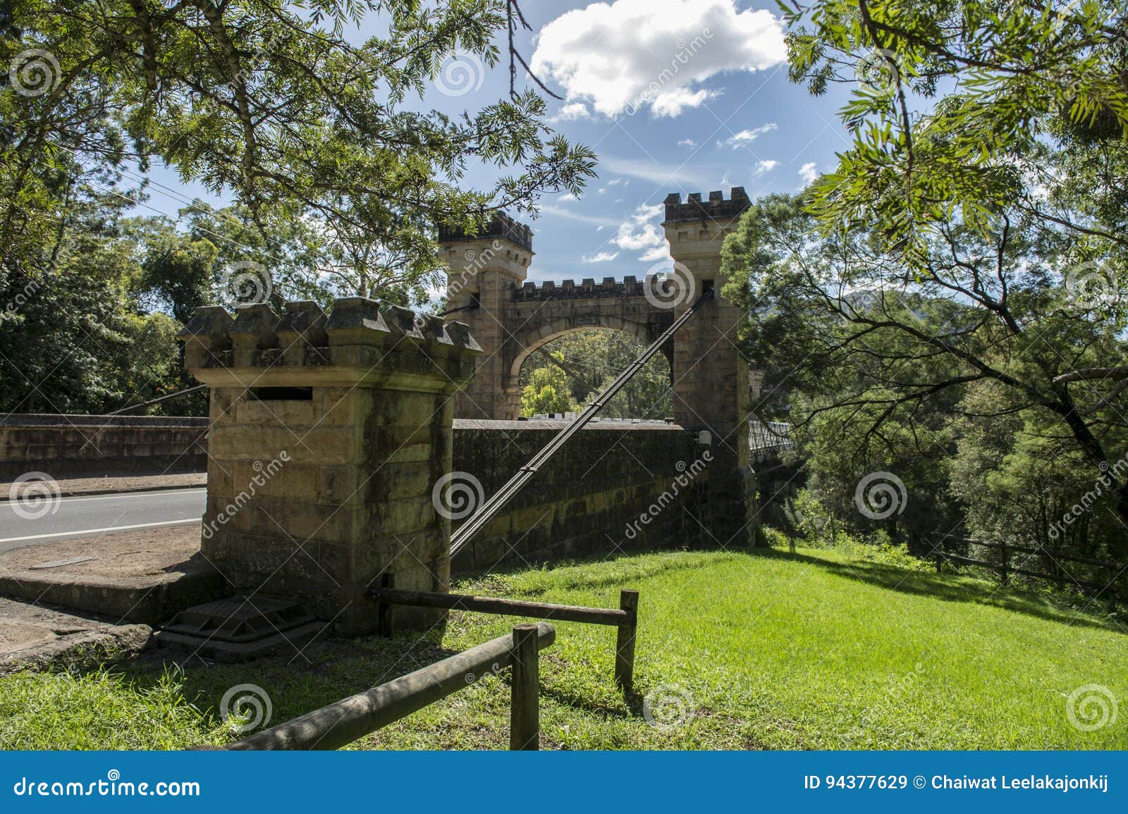 Hampden Bridge Kangaroo Valley Stock Image - Image of blue, valley ...