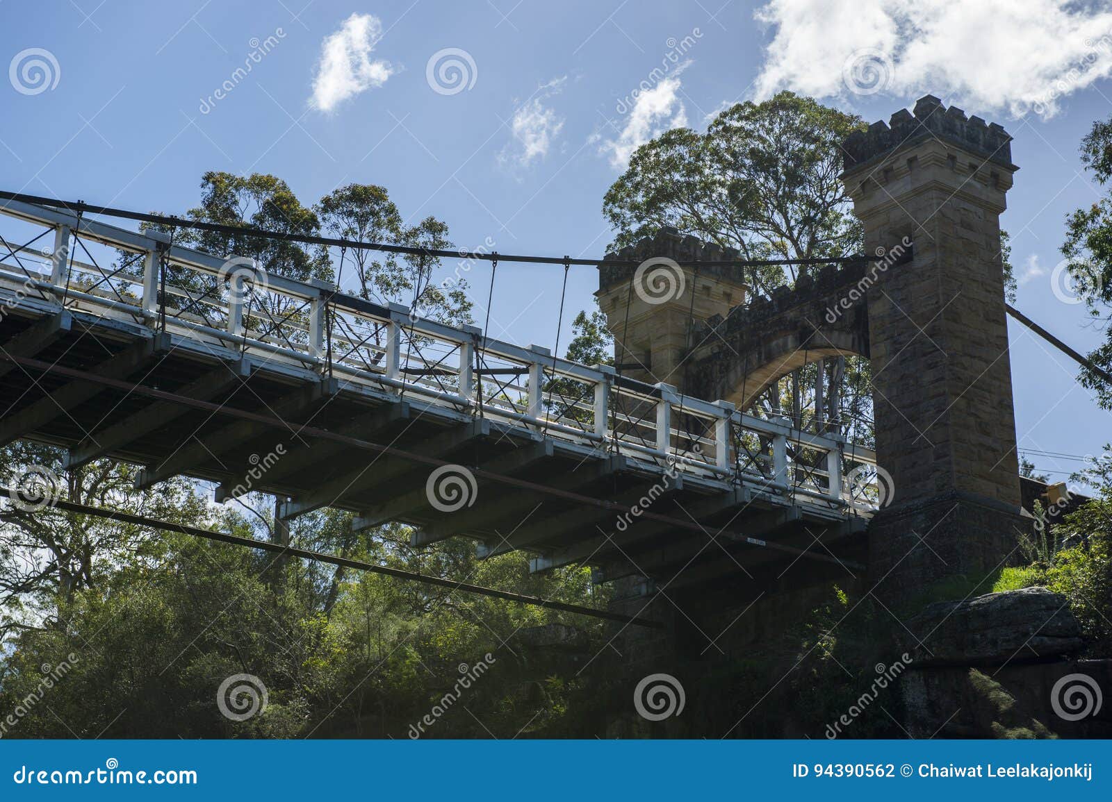Hampden Bridge Kangaroo Valley Stock Photo - Image of bridge, transport ...
