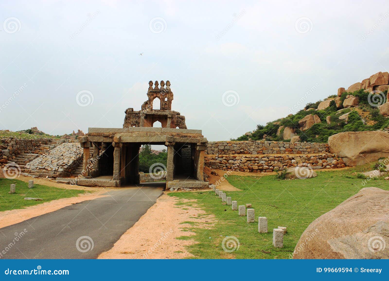 Hampi Fort Ruins Royalty-Free Stock Photography | CartoonDealer.com ...