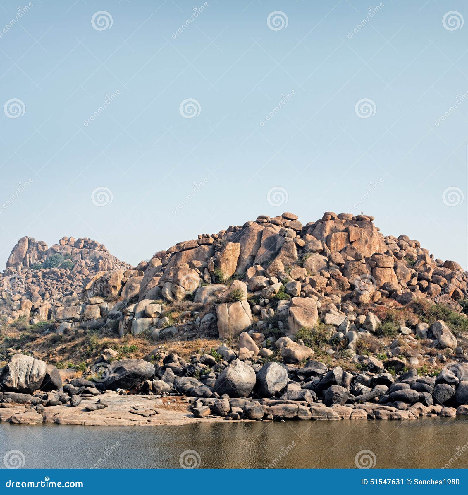 Hampi stock image. Image of serene, exotic, hampi, travel - 51547631