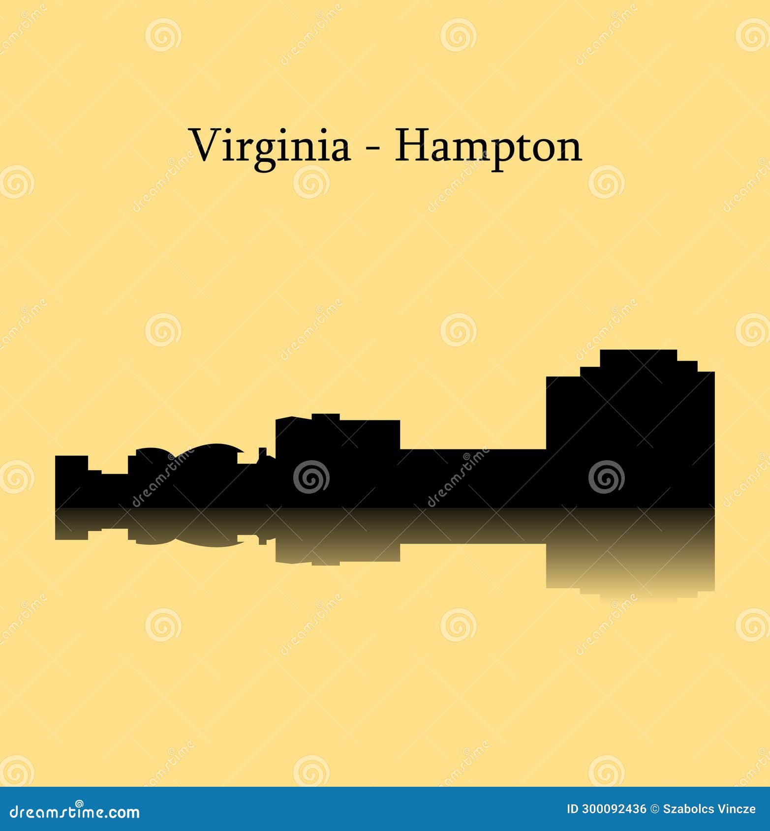 Hampton, Virginia ( City Silhouette ) Stock Vector - Illustration of ...