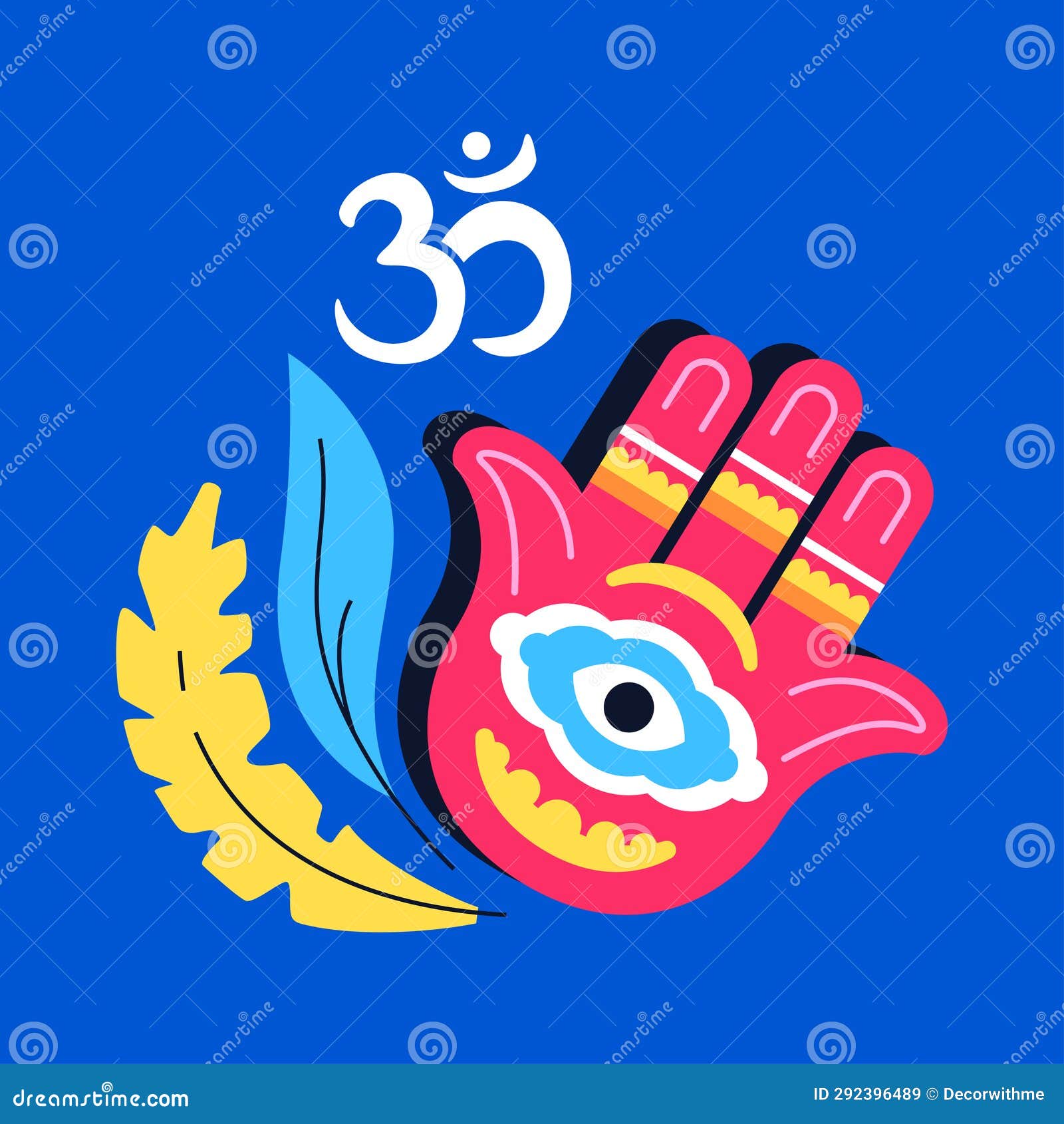 Eye-shaped Amulet In Flat Style. Superstition Symbol. Traditional Eye ...