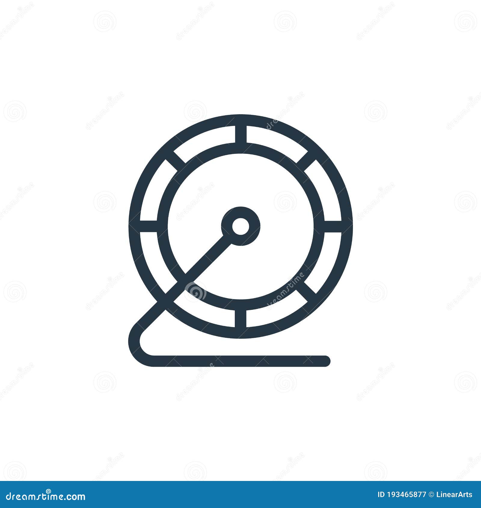 Hamster Ball Icon Vector from Veterinary Concept. Thin Line ...