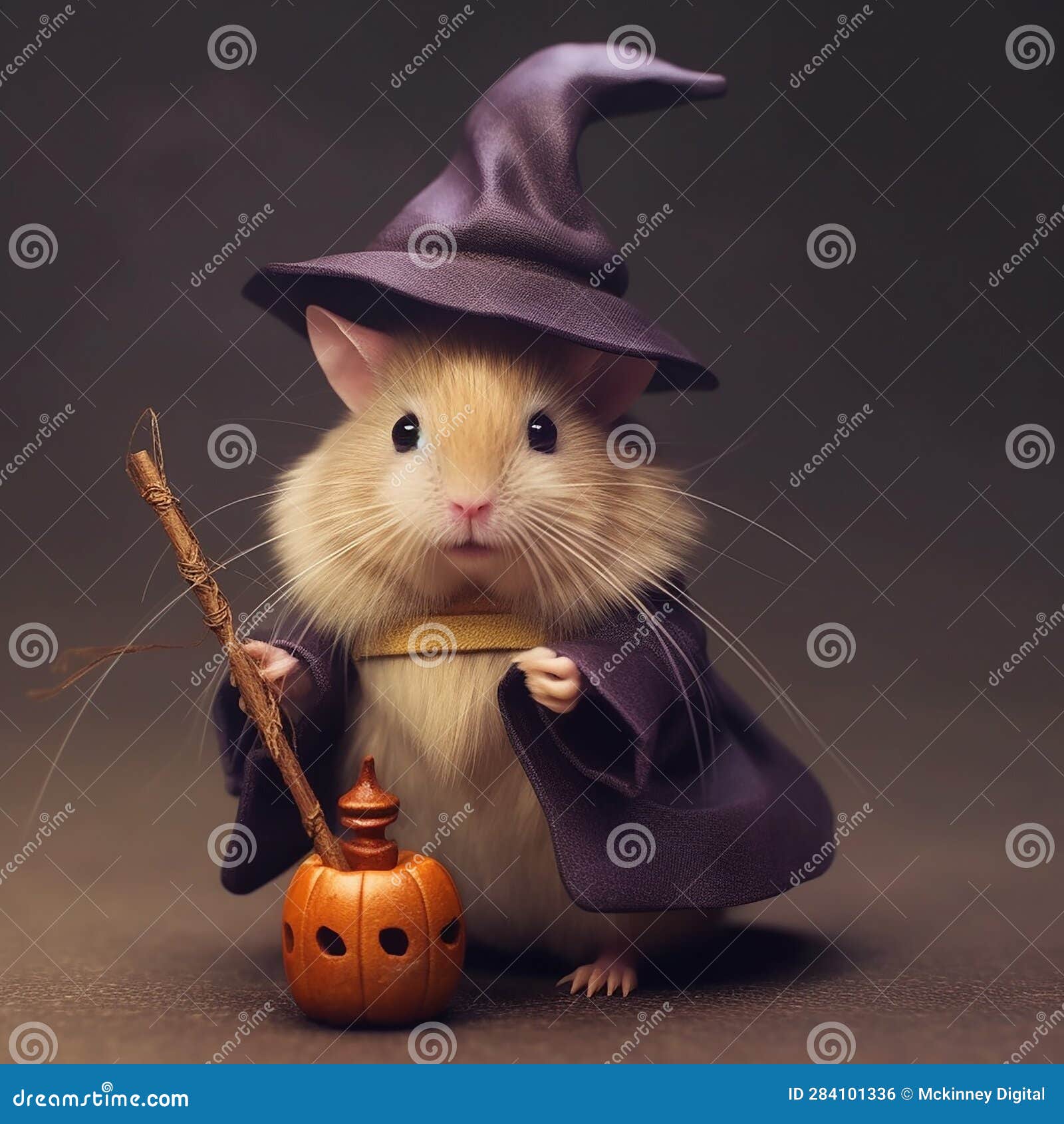 Hamster Being Festive and Celebrating Halloween. Created Using Ai ...