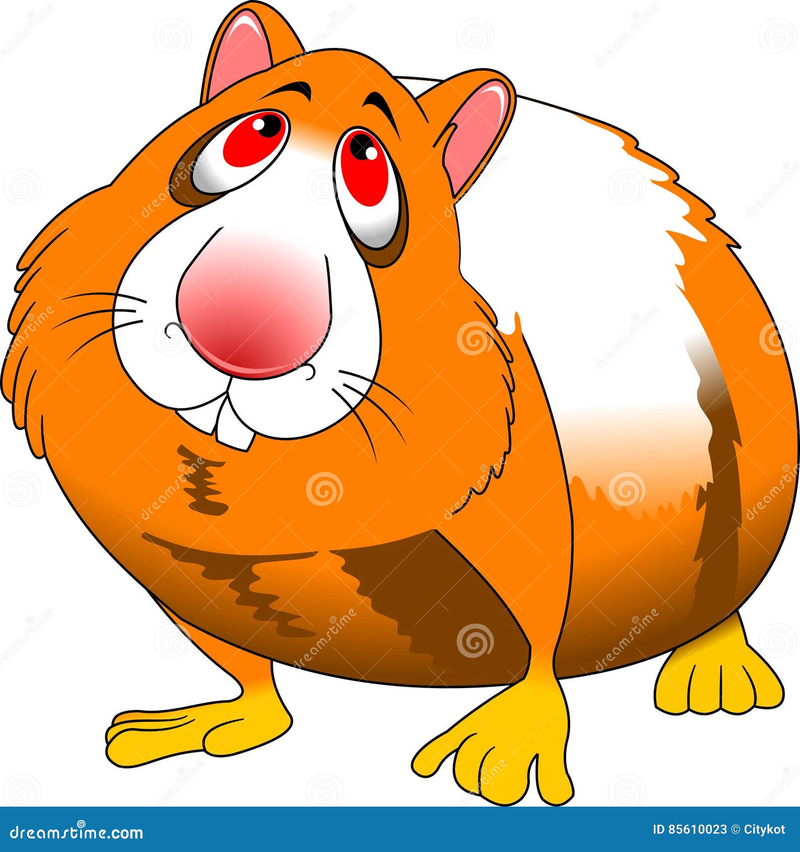 Hamster stock illustration. Illustration of teeth, smiling - 85610023