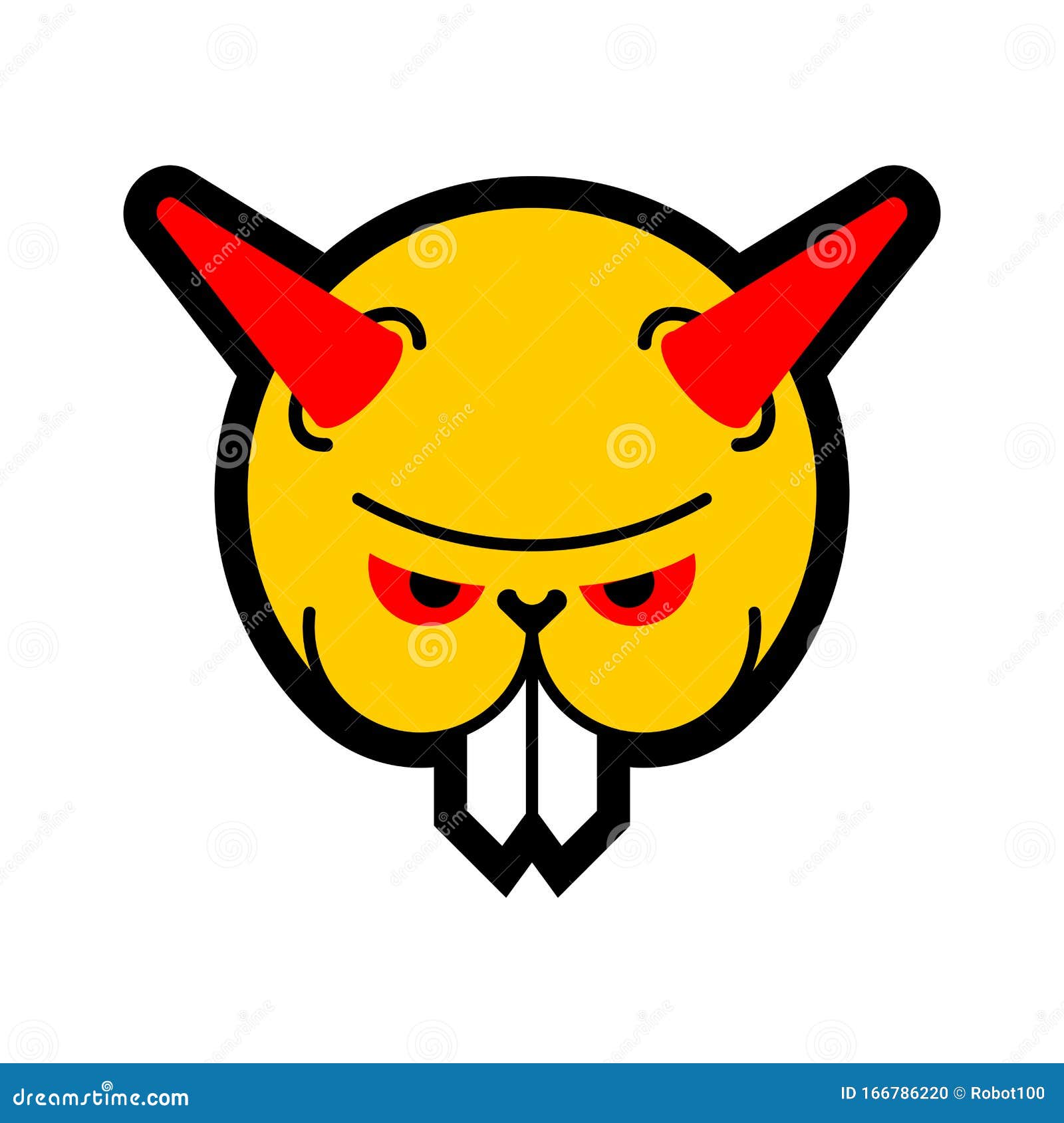 Hamster Crazy Rodent Devil Mad Tier Vector-Illustration Vektor ...