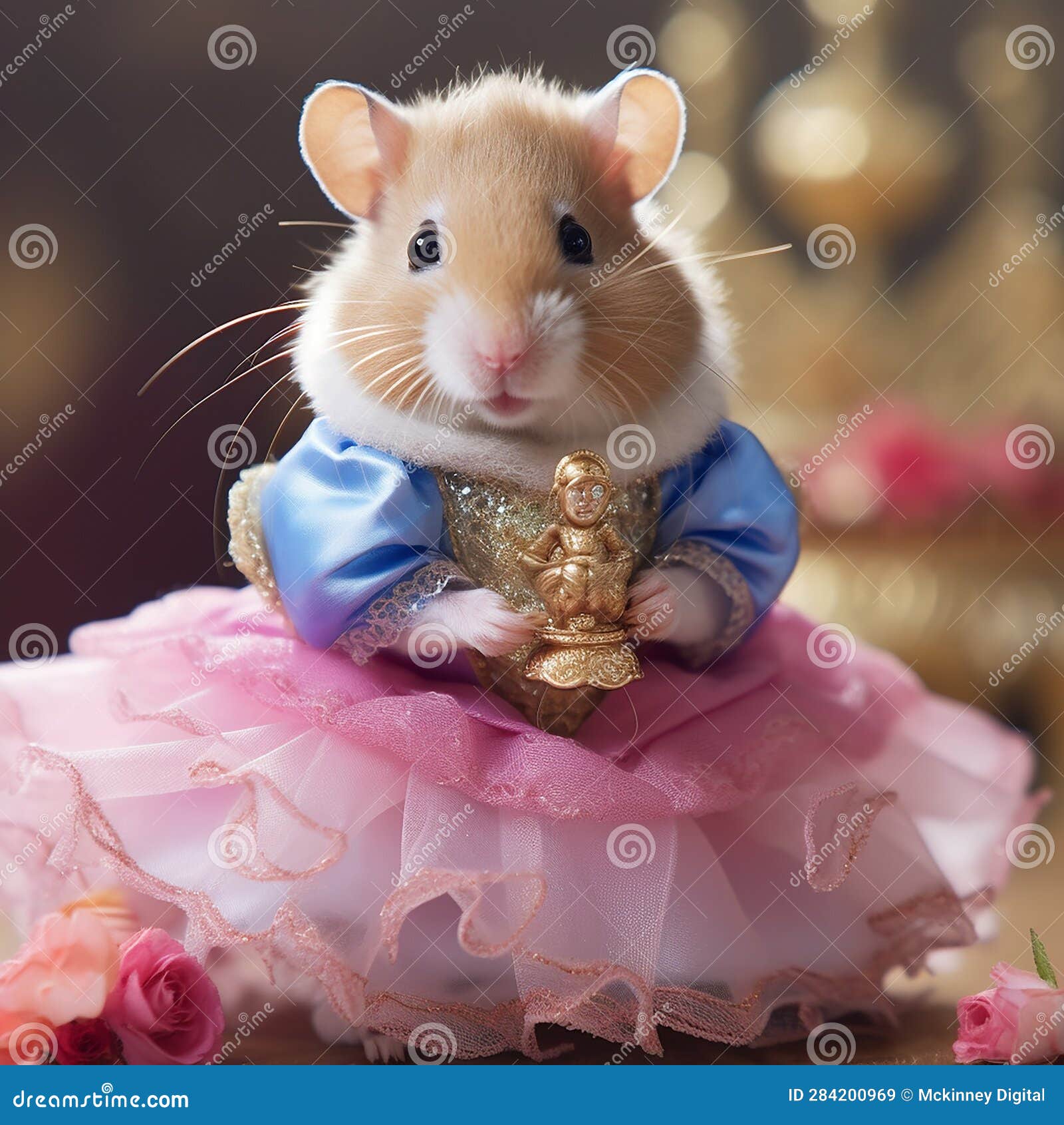 Hamster Dressed in Fairy Tale Style Outfit. Created Using Ai Generative ...