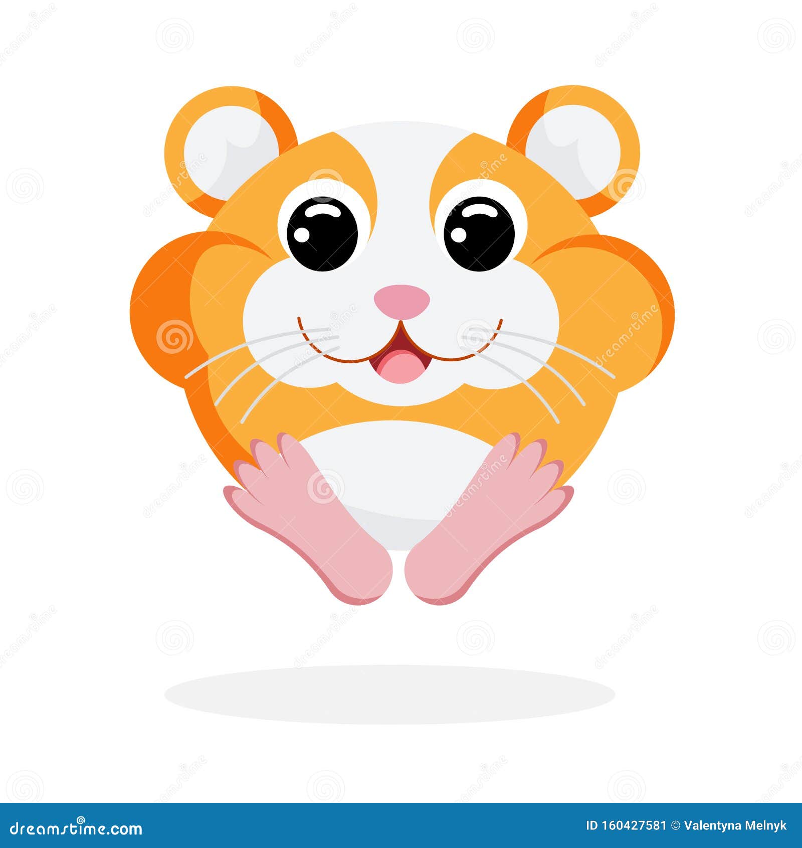 Hamster flat vector stock vector. Illustration of design - 160427581