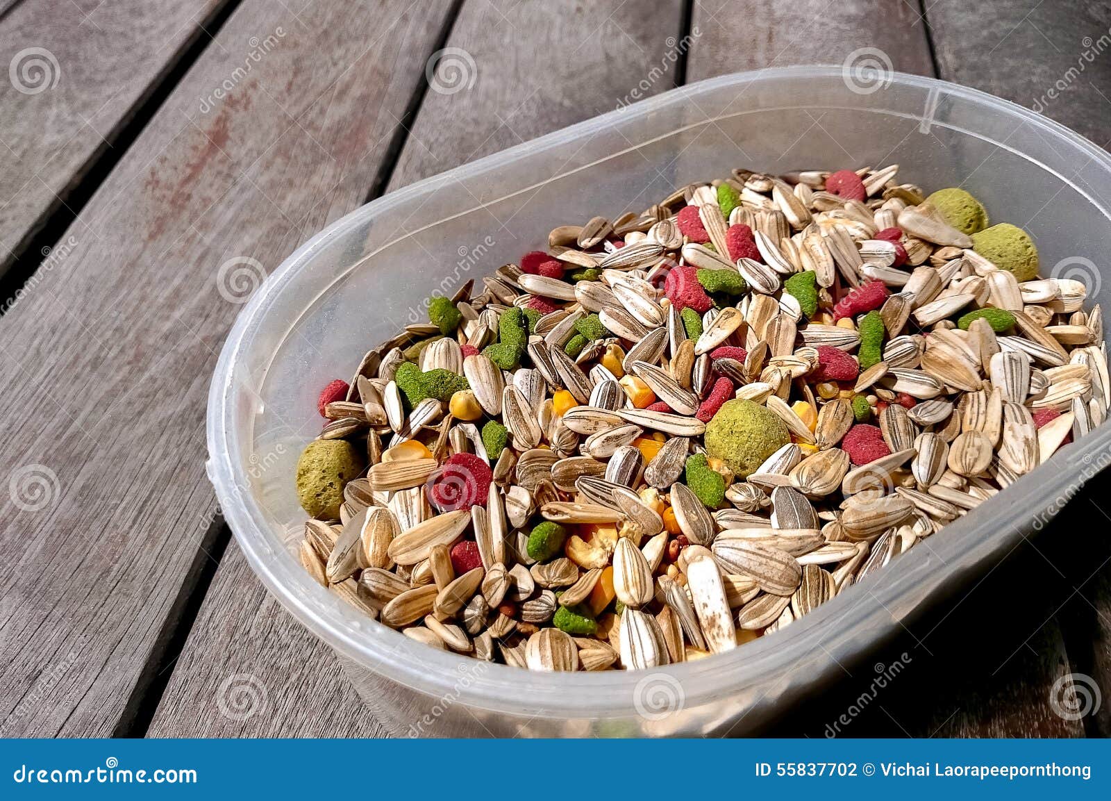 Hamster Food on Wooden Table Stock Photo - Image of closeup, mixture ...