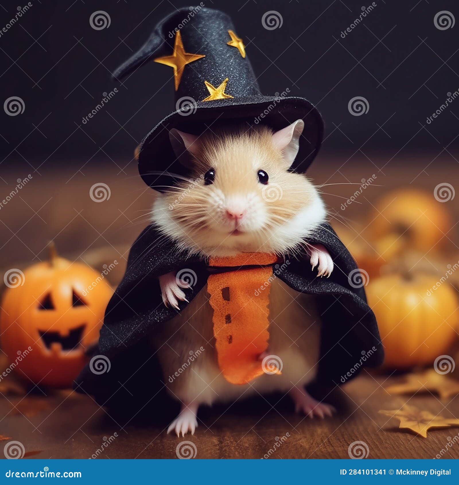 Hamster Being Festive and Celebrating Halloween. Created Using Ai ...