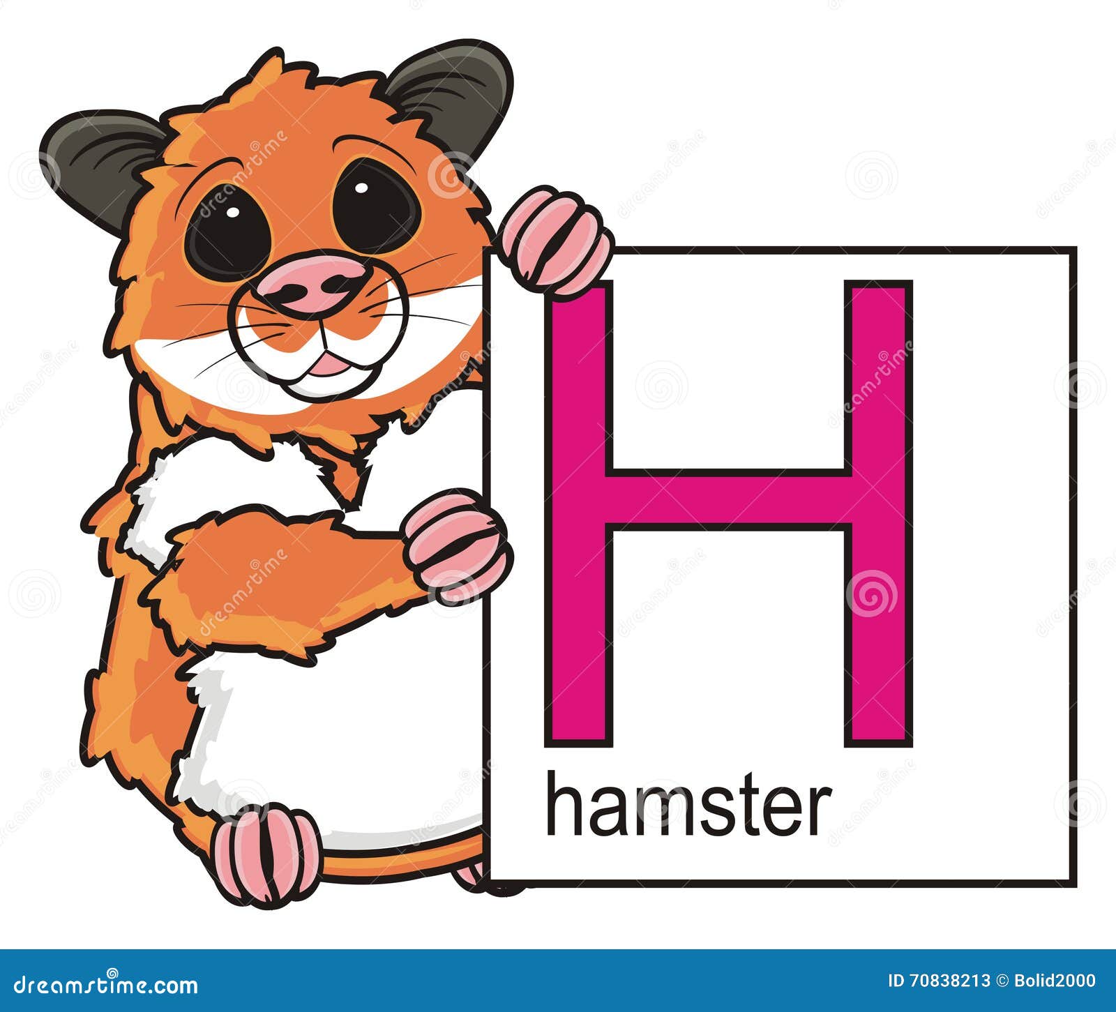 Hamster Holding A Blank Sign Stock Image | CartoonDealer.com #70841191