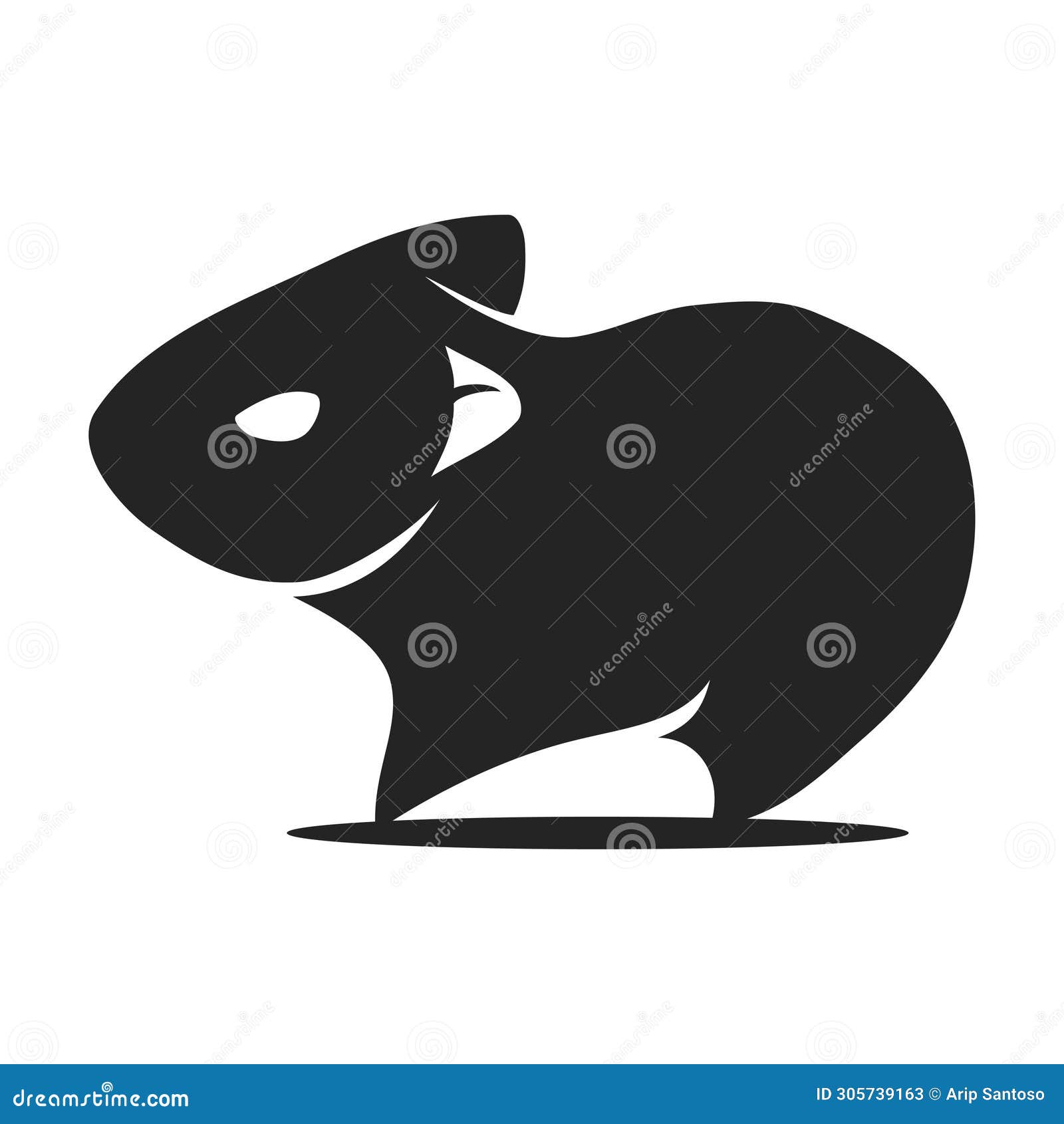 Hamster Logo Template Isolated. Brand Identity. Icon Abstract Vector ...