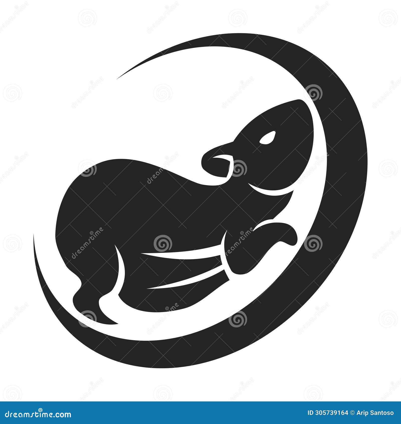 Hamster Logo Template Isolated. Brand Identity. Icon Abstract Vector ...