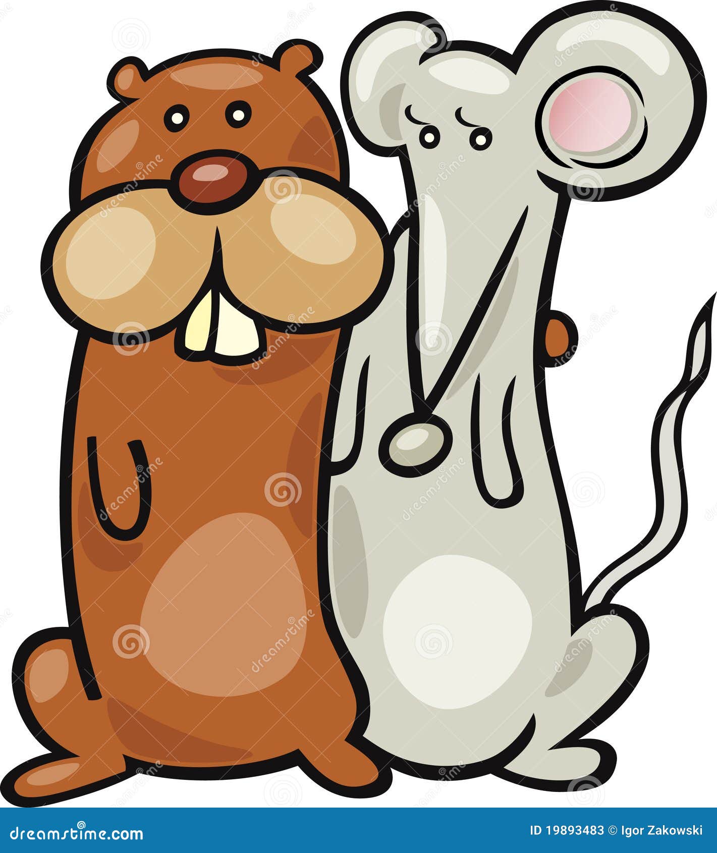 Hamster and mouse stock vector. Illustration of mouse - 19893483
