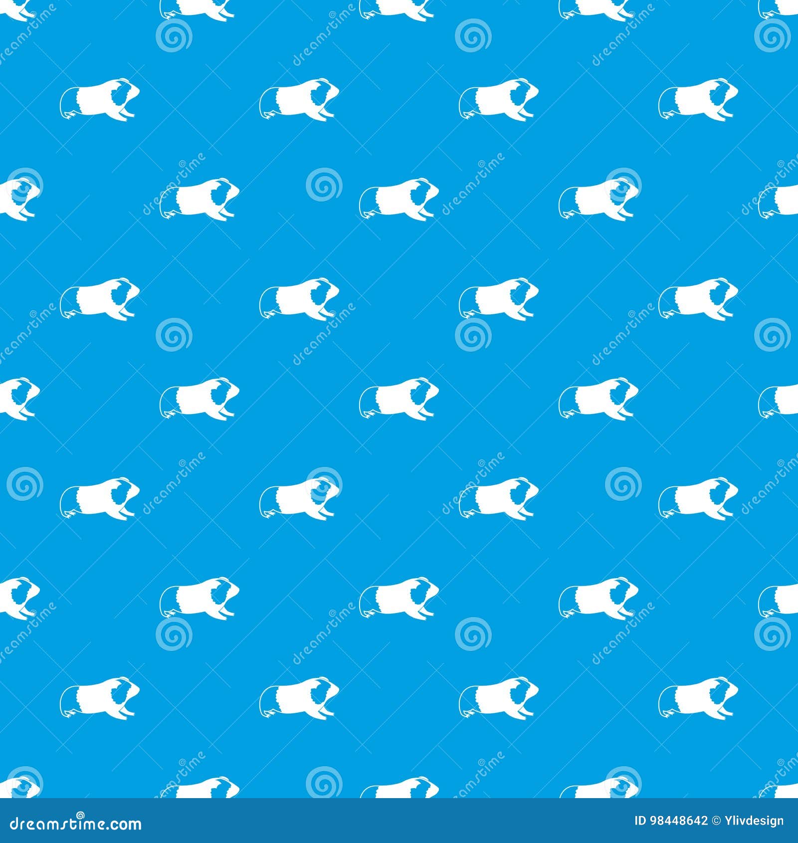 Hamster Pattern Seamless Blue Stock Vector - Illustration of fluffy ...