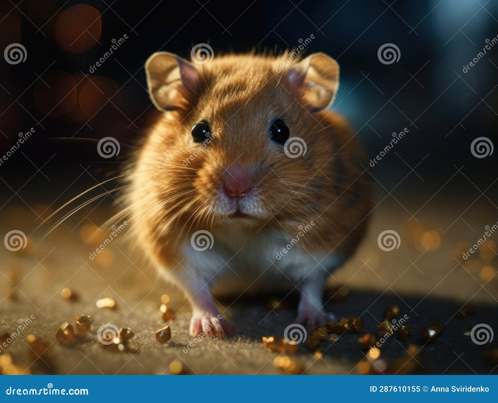Hamster Portrait Created with Generative AI Technology Stock Image ...