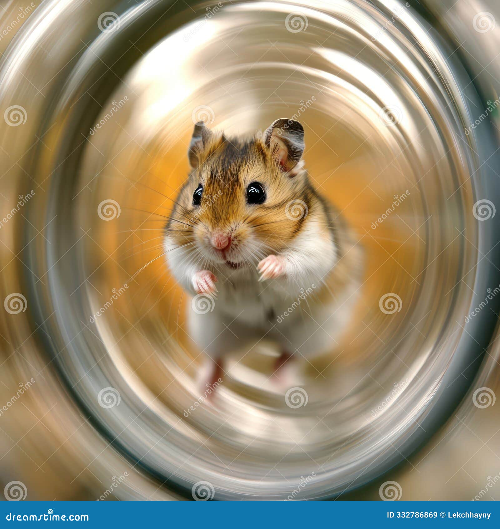 Hamster Running In Exercise Wheel: A Playful Image Of A Hamster Running ...