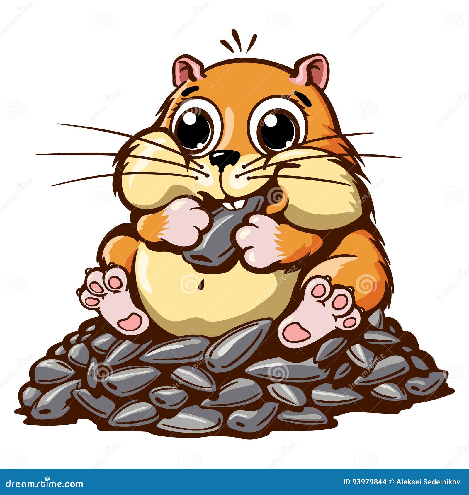 Hamster vectorillustratie vector illustratie. Illustration of leuk ...