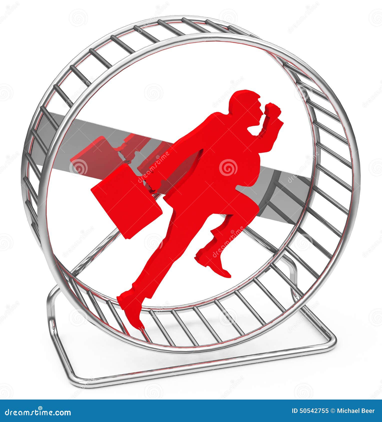 The hamster wheel stock illustration. Illustration of career - 50542755