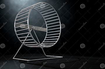 Hamster Wheel Empty stock image. Image of loop, steel - 74340071