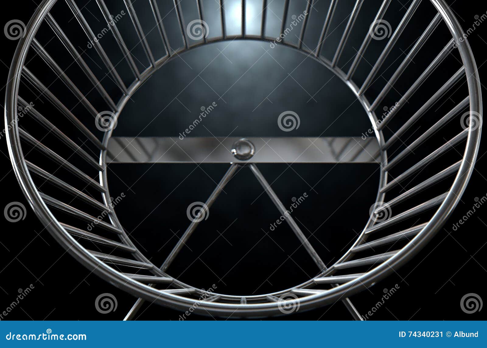 Hamster Wheel Empty stock image. Image of bars, render - 74340231